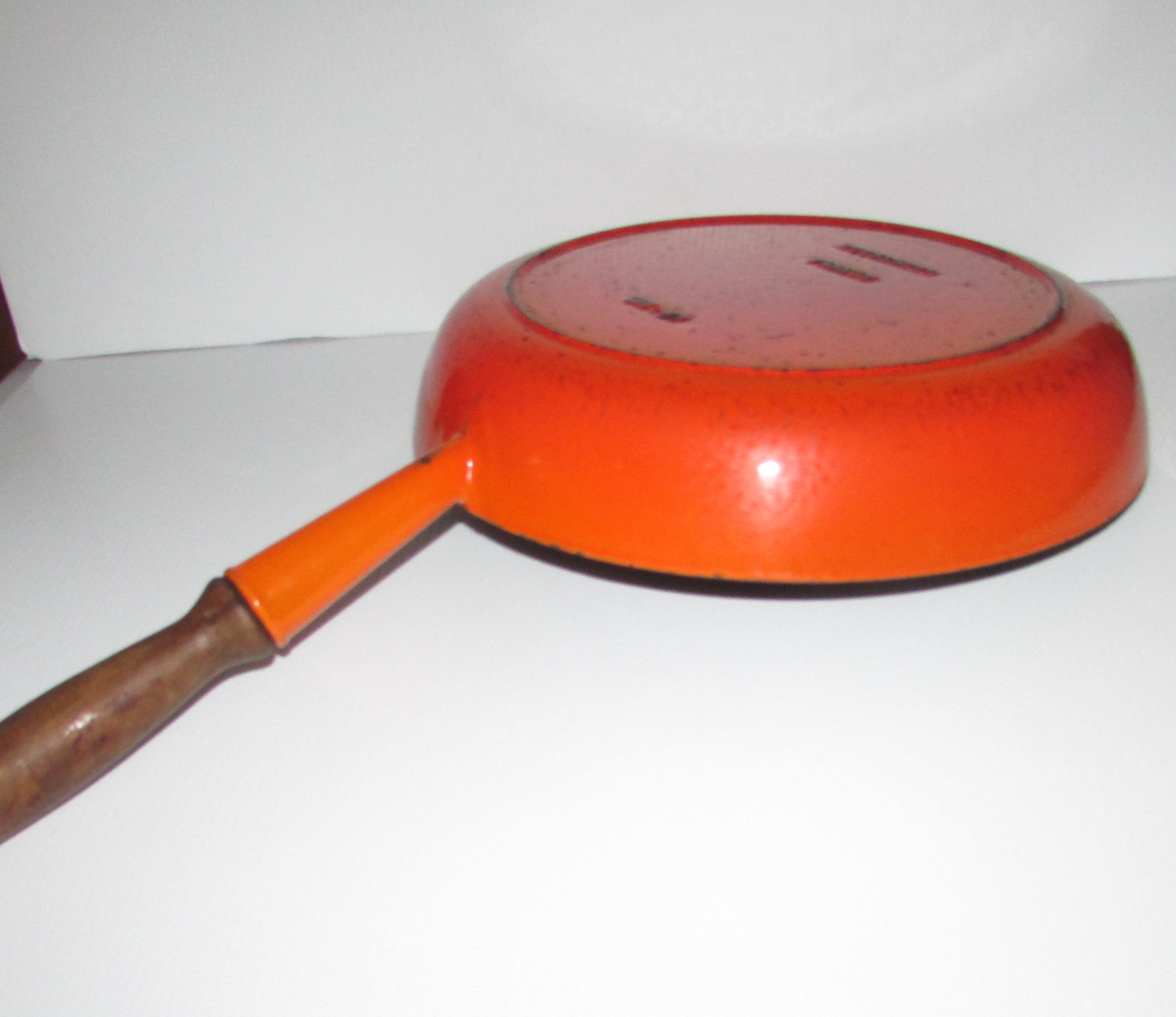 Beautiful Cast Iron Orange Enamel COUSANCES FRANCE 28-11/ - Etsy