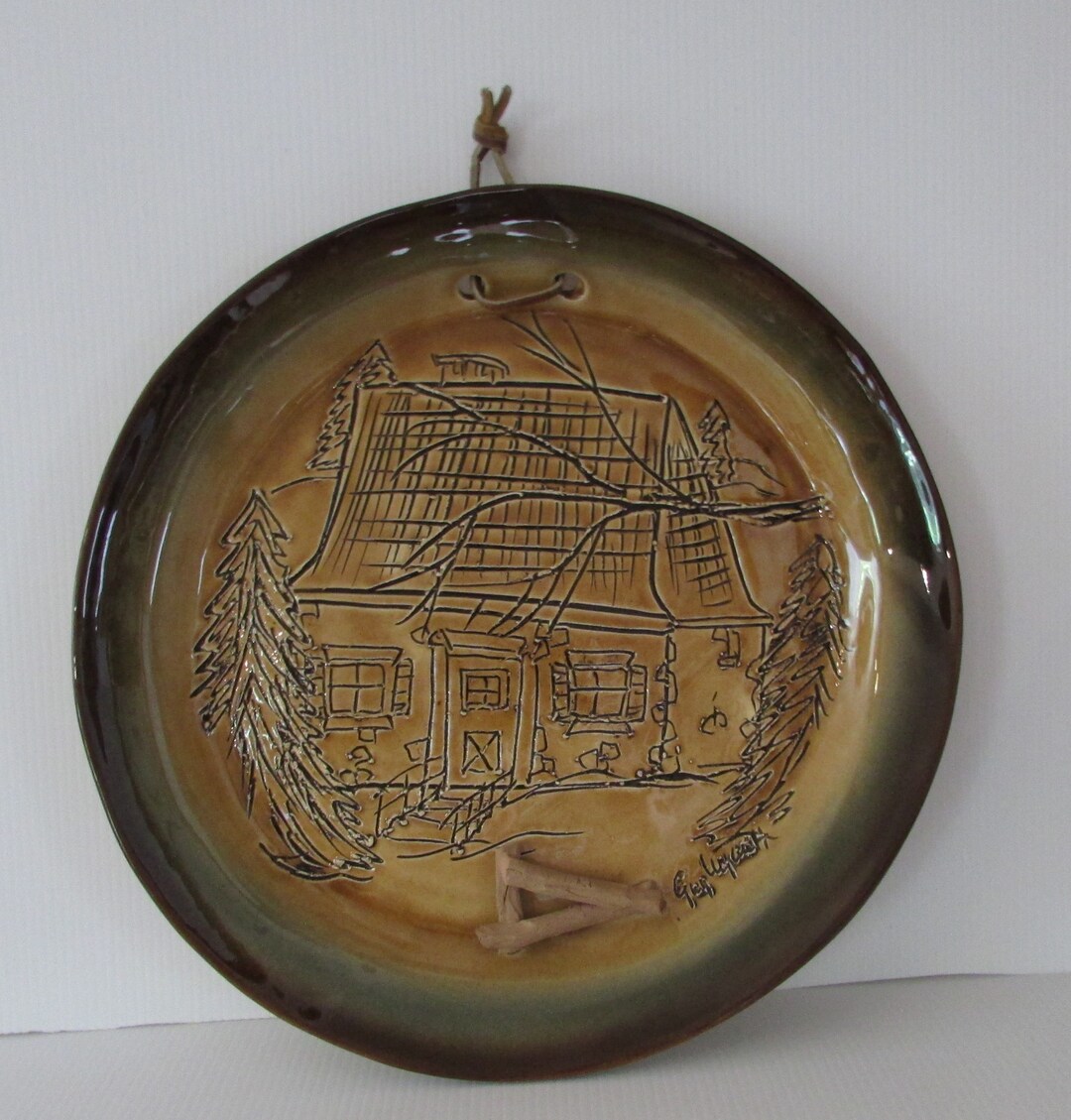 Superb Guy Legault Ceramic Pottery Wall Hanging Flat / Superb ...
