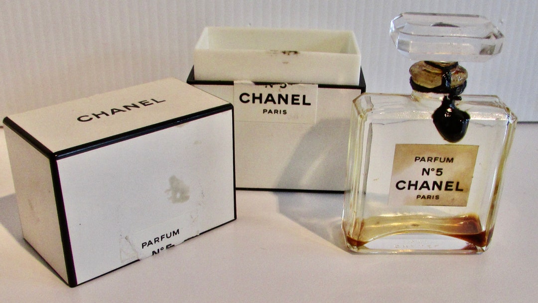 Vtg Nice 14ml Perfume No 5 CHANEL Paris Empty Bottle / Box/nice Bottle ...