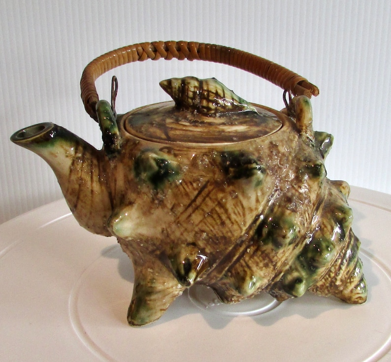 Vintage Beautiful Mini Shell Shape Footed Teapot/pretty Little - Etsy