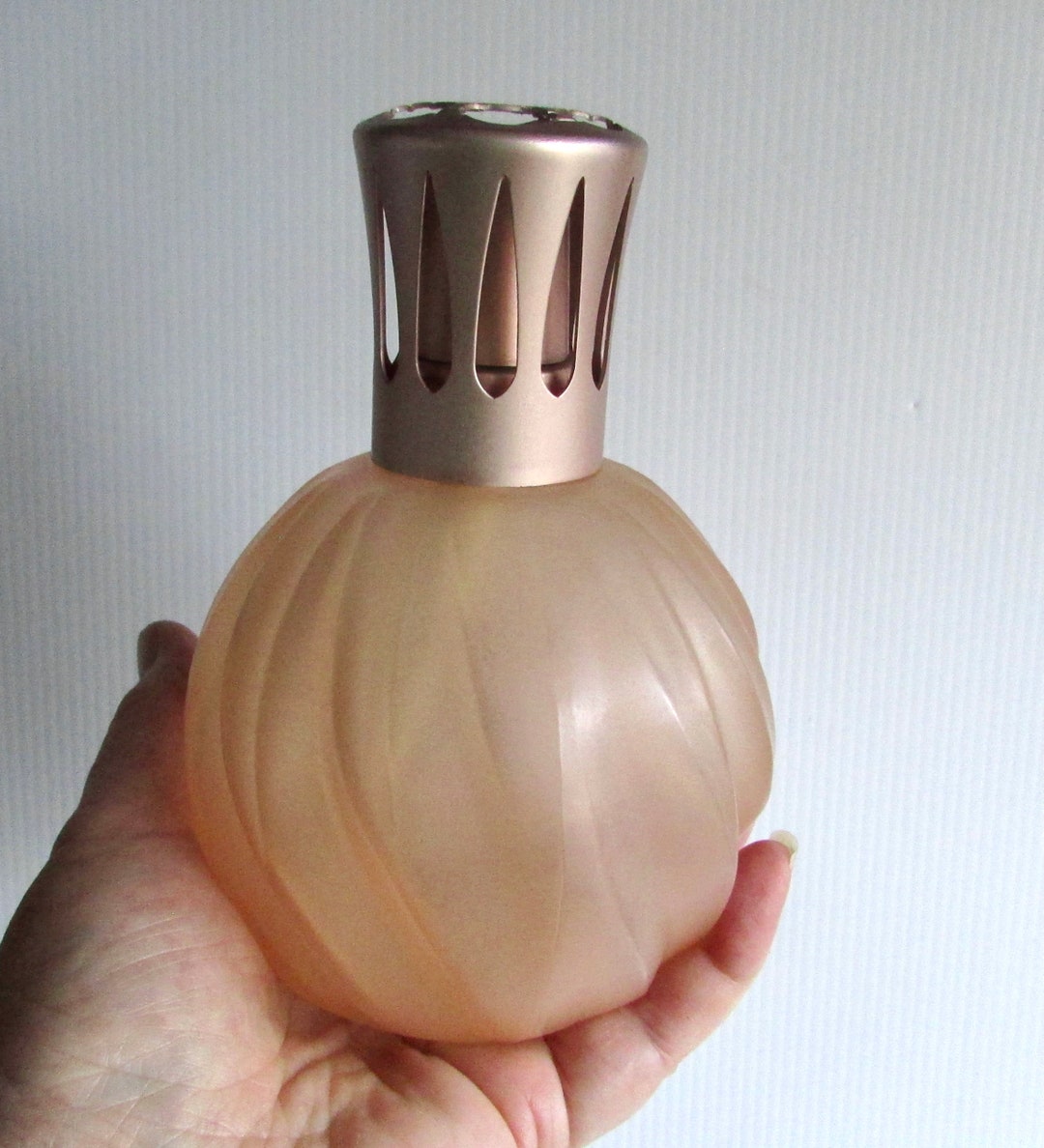 Nice Preowned Gold Frosted Glass Berger Diffuser Lamp /jolie - Etsy