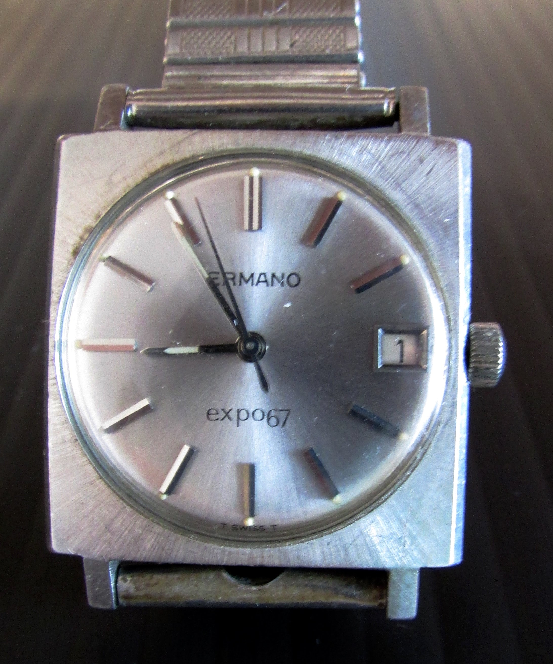 Rare Vintage Collectable Functional Automatic ERMANO EXPO 67 Wrist ...
