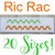 Rick Rack, Ric Rac Embroidery Design, Ric Rac Embellishment, Rick Rack ...