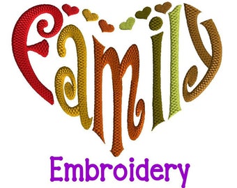 Family embroidery | Etsy