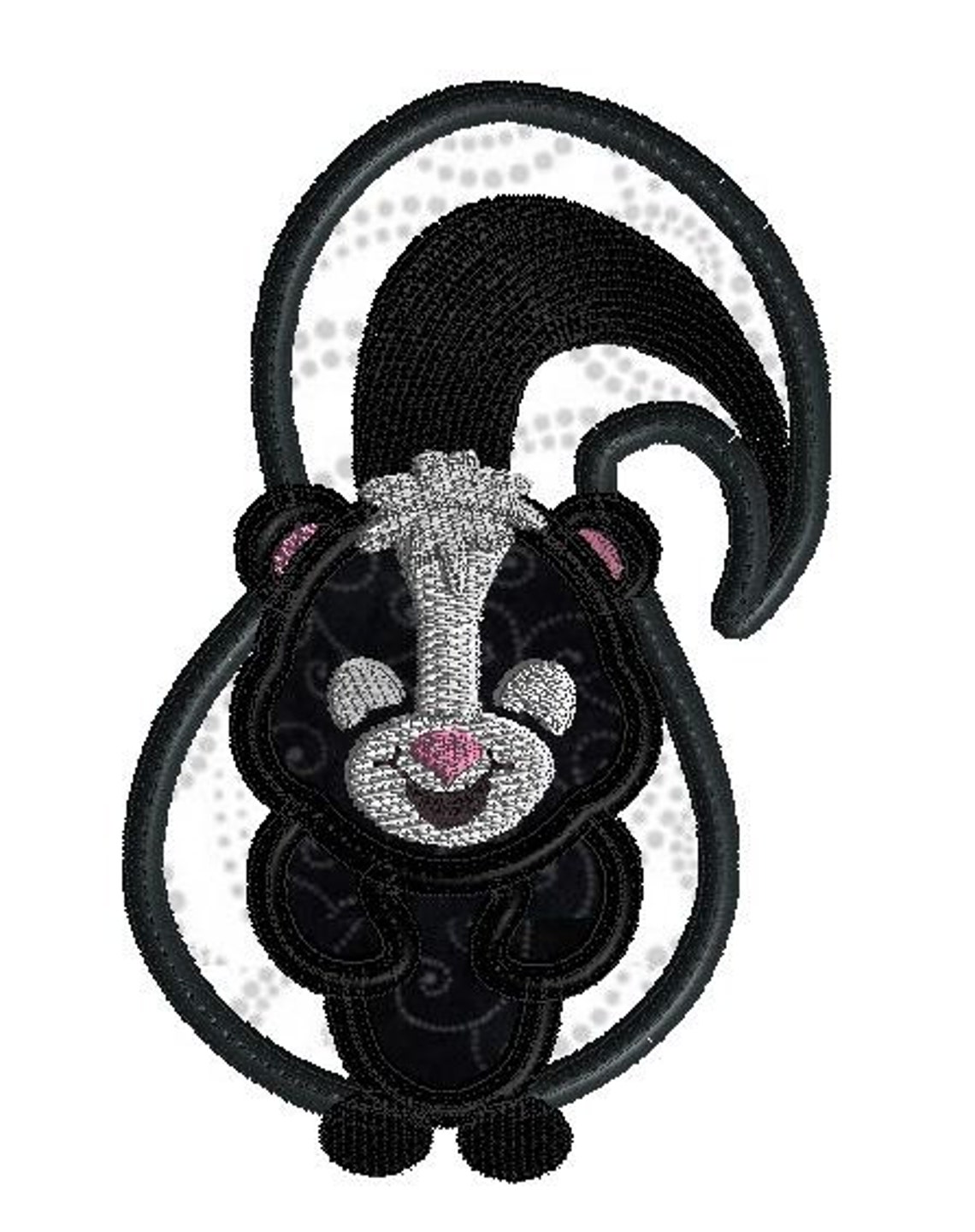 Skunk Embroidery Design Machine Embroidery Design Applique - Etsy