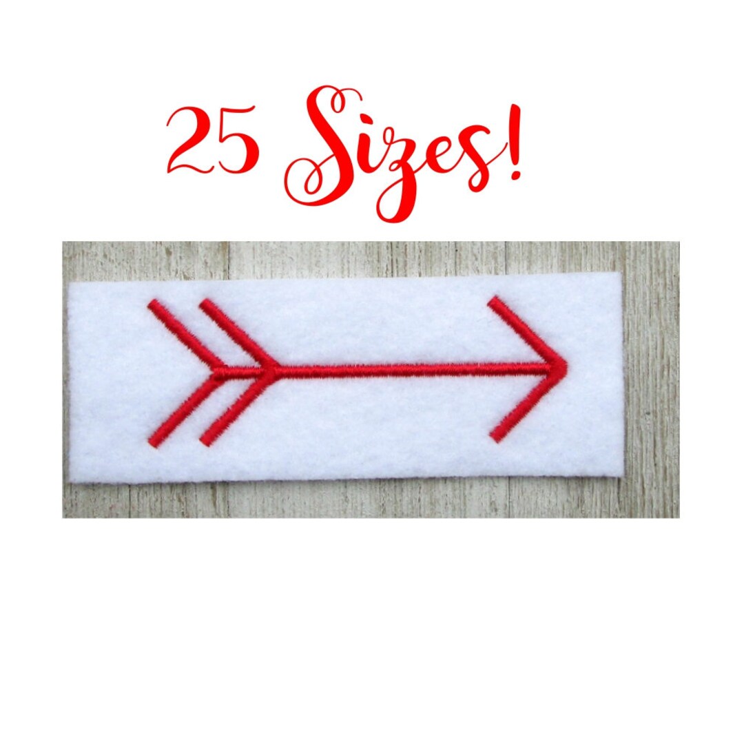Arrow Embroidery Design, Simple Classic Design, Machine Embroidery ...