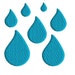 Drop Embroidery Design, Raindrop, Filled Stitch Drip, Embroidery Design ...