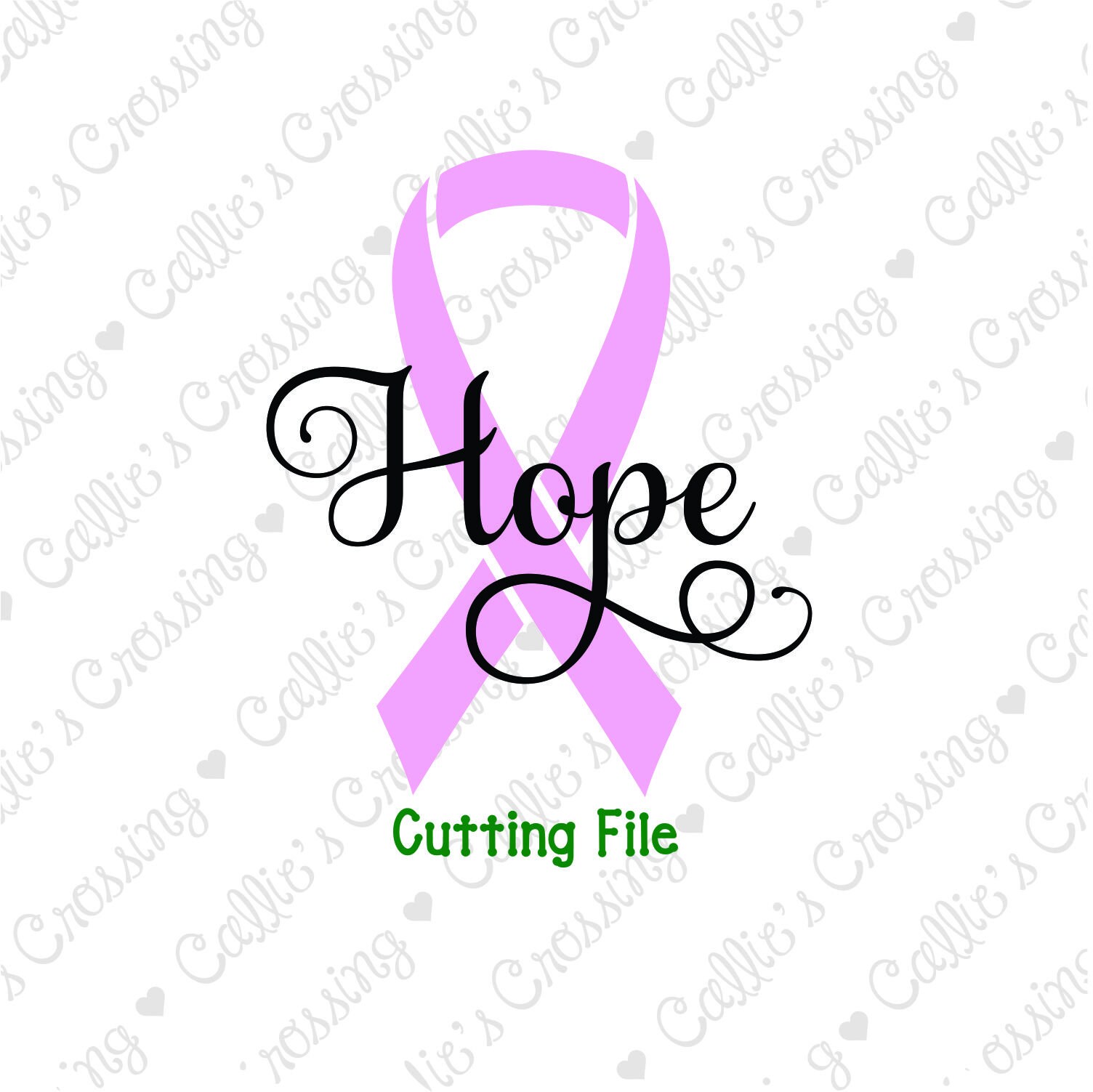 Ribbon SVG Cutting File Faith Ribbon SVG Cutting File Hope | Etsy