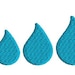 Drop Embroidery Design, Raindrop, Filled Stitch Drip, Embroidery Design ...