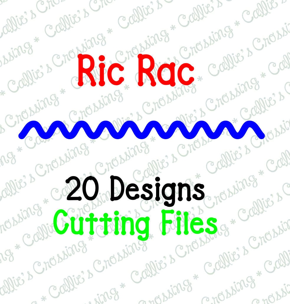Ric Rac Cutting File Rick Rack Cutting File Ric Rac SVG - Etsy Australia