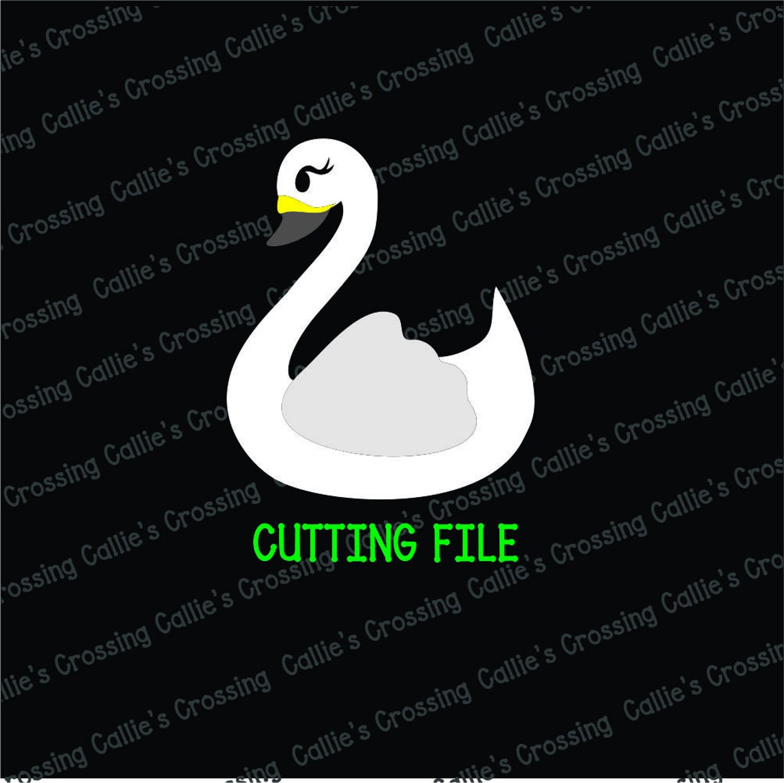 Swan Svg Cutting File Swan Svg Swan Cutting Files Water | Etsy