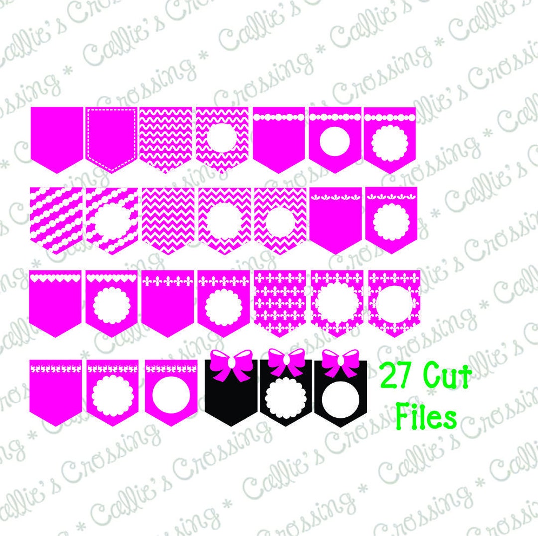 Pocket Svg Cutting File, Pocket Cut Files, Pocket, Pockets, Mongram ...