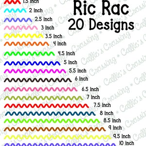 Ric Rac Cutting File, Rick Rack Cutting File, Ric Rac SVG File, Rick ...