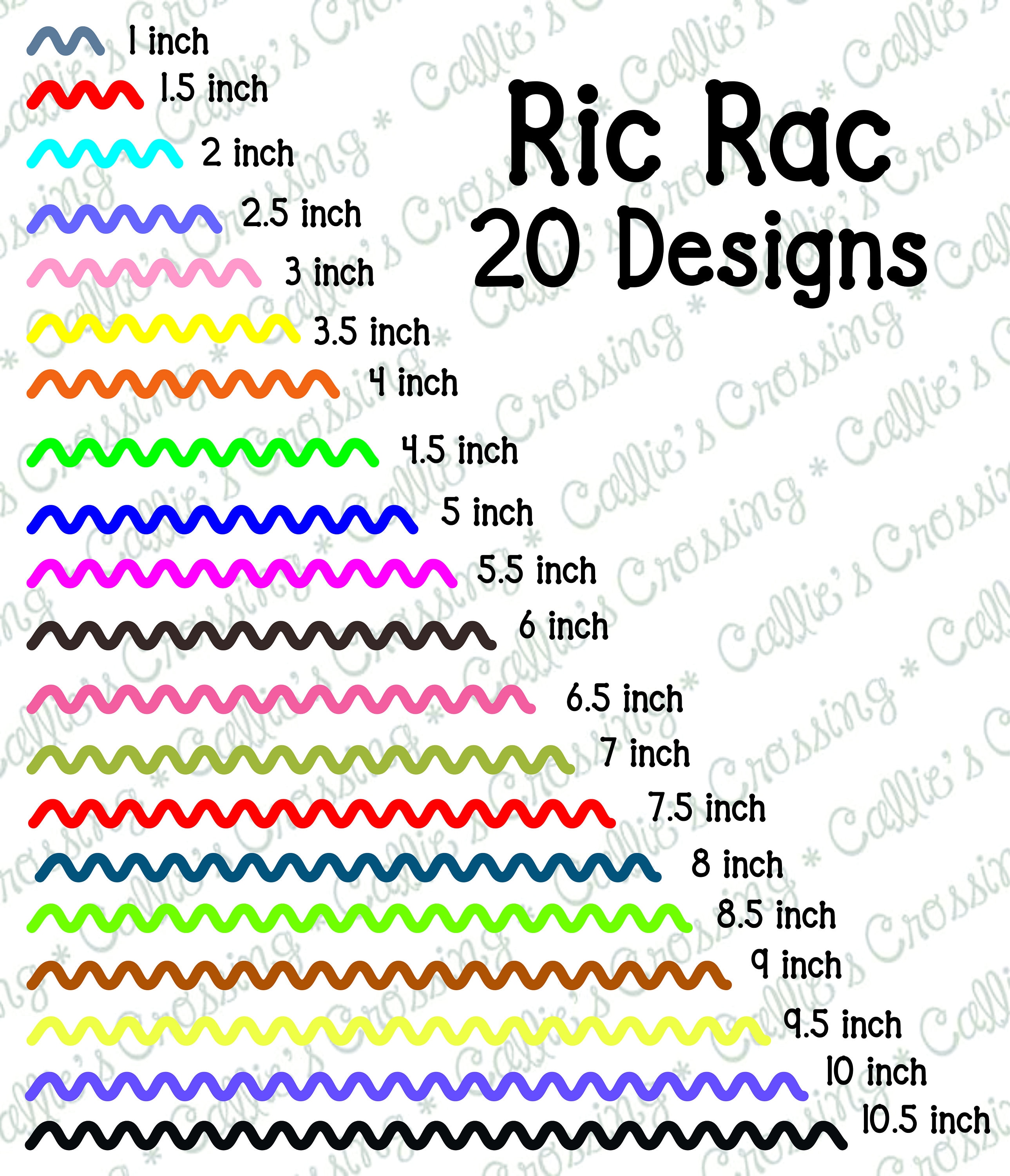 Ric Rac Cutting File Rick Rack Cutting File Ric Rac SVG - Etsy Australia