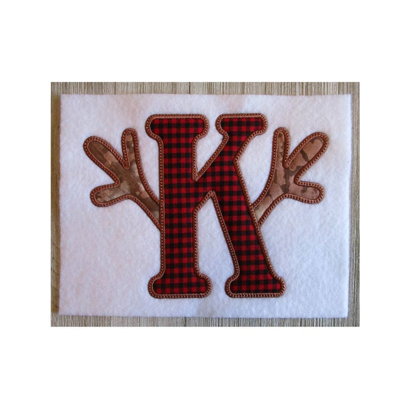 Antler Letter K Letter K Reindeer Deer Hunting Nature | Etsy