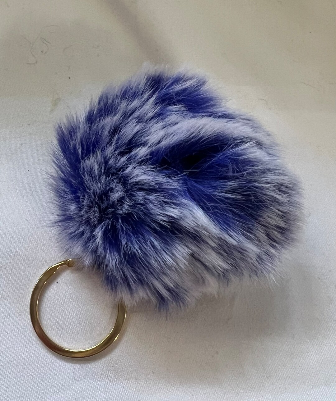 Blue 3" Pom Keyring- Royal Blue, Teal & Light Blue - Etsy