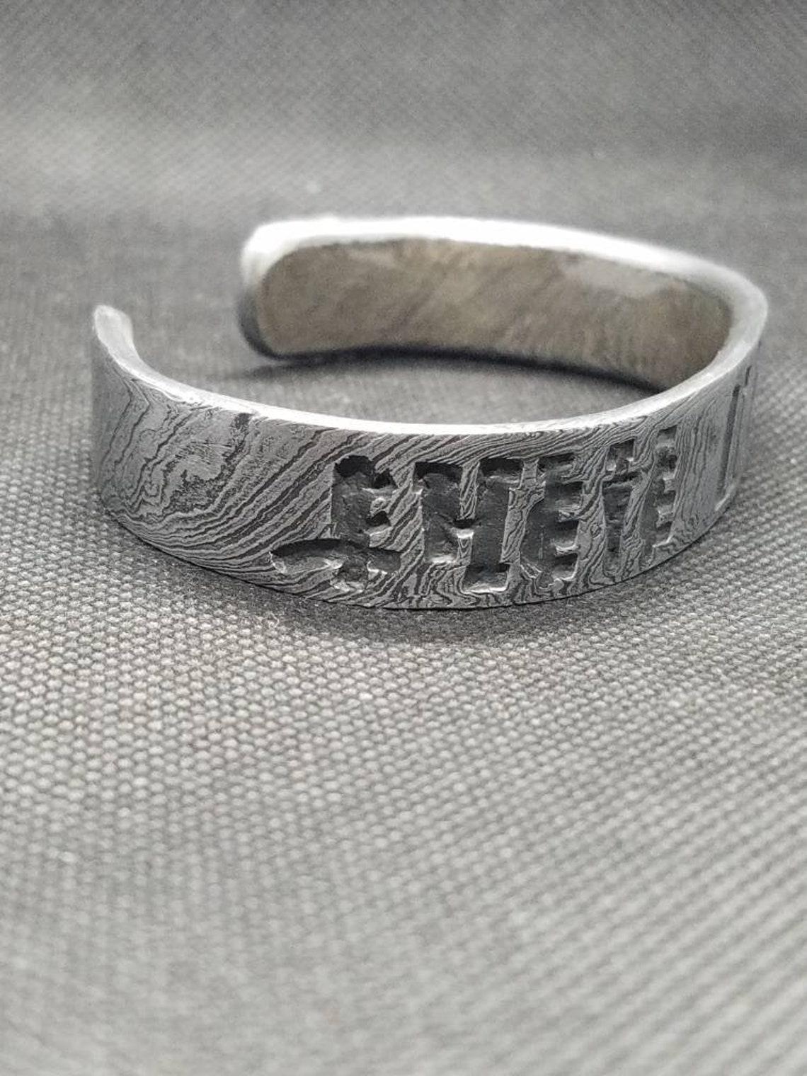 Hand Forged beskar Damascus Steel | Etsy