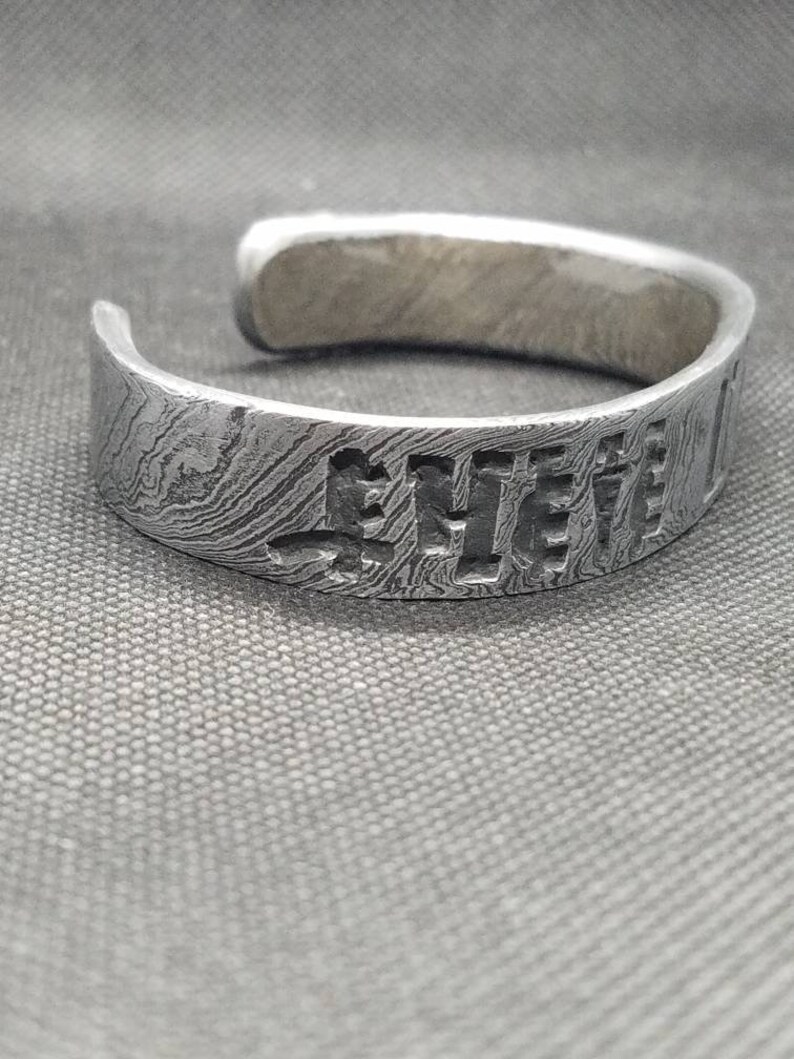 Hand Forged beskar Damascus Steel | Etsy