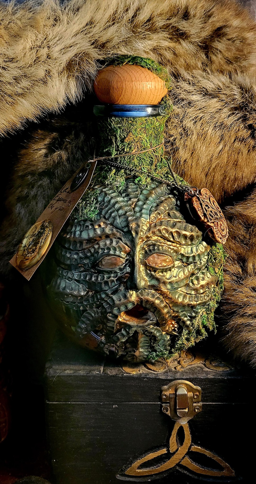 Lot 28: "essenceof the Green Man" Eldritch Potion Bottle. Acquired in ...