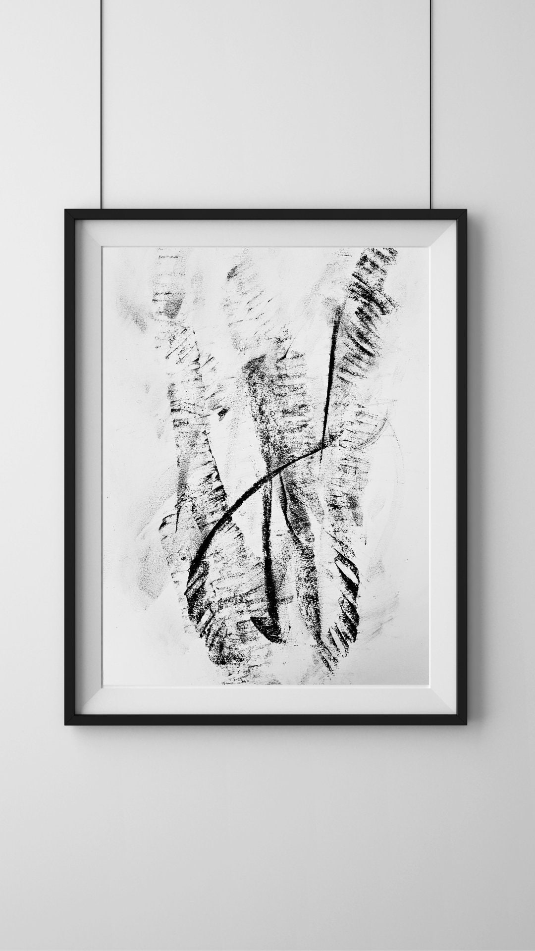 Original Abstract Charcoal Drawing. Abstract Art. - Etsy