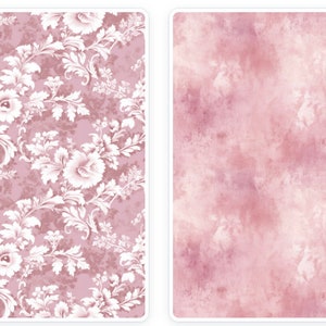 Dusty Pink Junk Journal Printable Backgrounds - 21 Page PDF - 21 ...