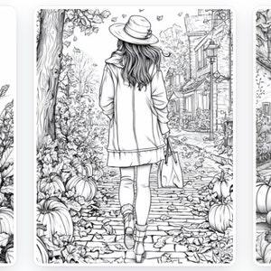32 Beautiful Fall Autumn Coloring Pages | Fall Coloring Pages ...