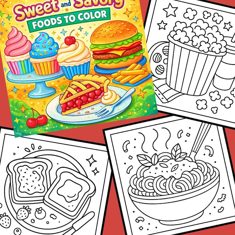 Food Coloring Book - Etsy