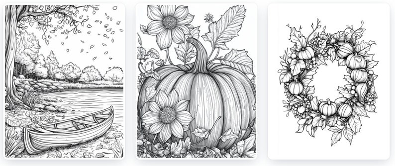 32 Beautiful Fall Autumn Coloring Pages | Fall Coloring Pages ...