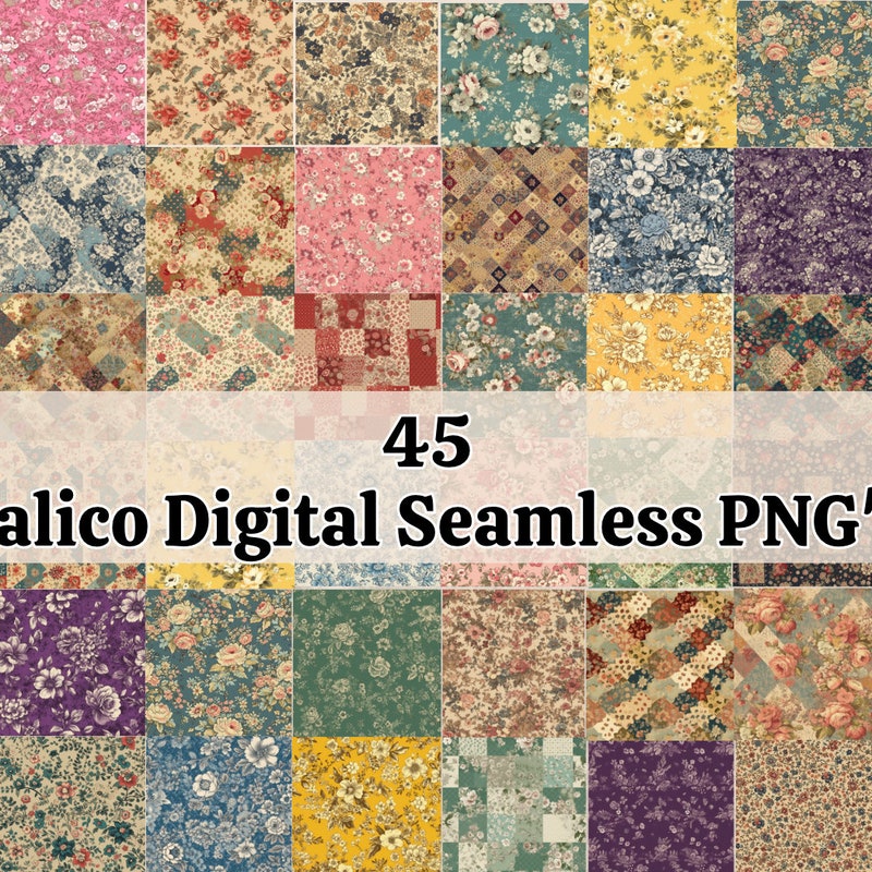 Calico Fabric - Etsy