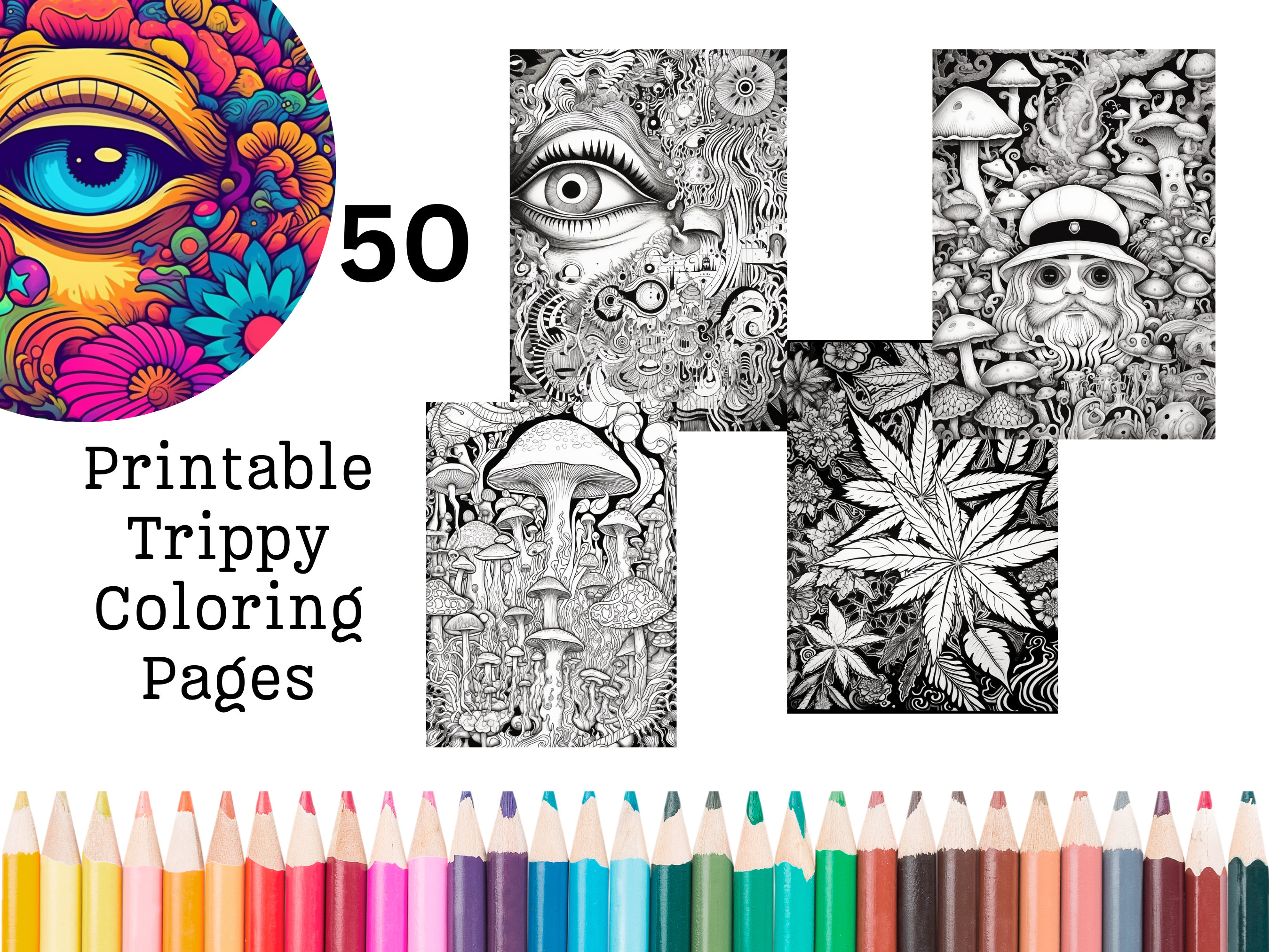 Printable Trippy Coloring Pages For Adults