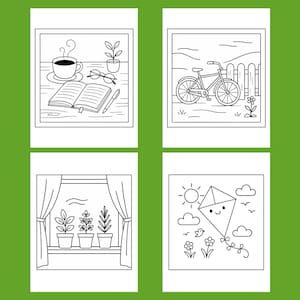 Bold and Simple Art Coloring Book – 25 Printable Pages for All Ages ...