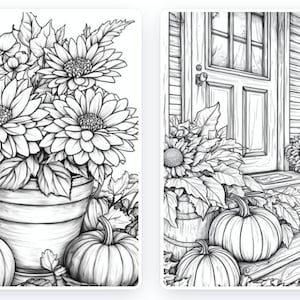 32 Beautiful Fall Autumn Coloring Pages | Fall Coloring Pages ...