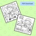 Cute Girl Adventure Coloring Book for Kids | Kawaii Coloring Pages ...