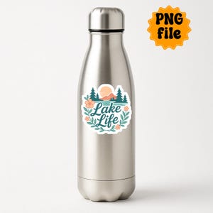 Lake Life PNG | Retro Lake Design for Women | Summer Lake Aesthetic ...