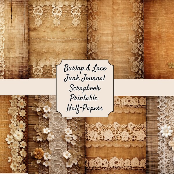 Burlap and Lace - Etsy