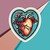 Retro Anatomical Heart Sticker - Etsy