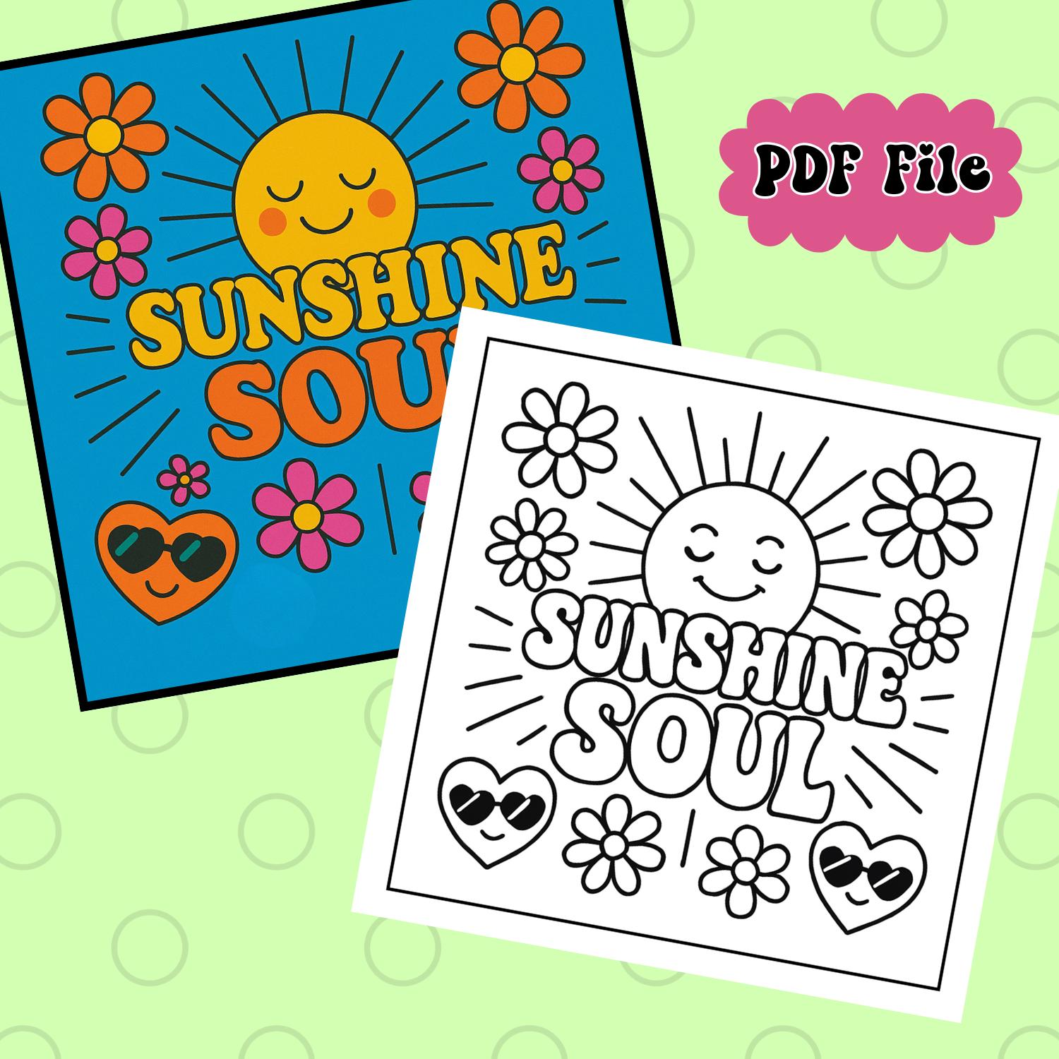 Peace, Love and Groovy Times Coloring Book – 1970s Retro Printable ...