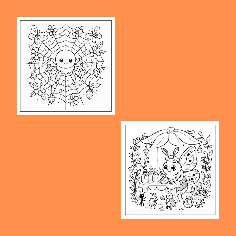 Enchanted Garden Bugs Coloring Book: 26 Fantasy Insect Art Pages ...