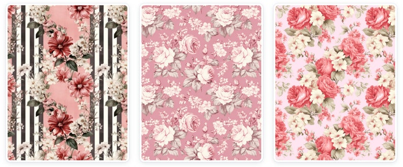Dusty Pink Junk Journal Printable Backgrounds - 21 Page PDF - 21 ...