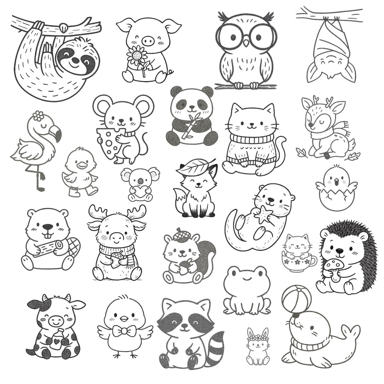 Cute Black And White Animals