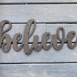 Believe Sign, Wood Believe Sign Christmas Believe FREE SHIPPING - Etsy