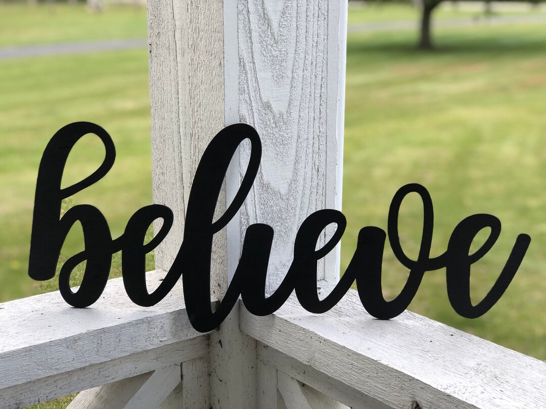 Believe Sign, Wood Believe Sign Christmas Believe FREE SHIPPING - Etsy