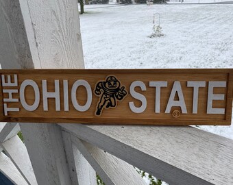 Officially Licensed Ohio State University Buckeyes Wood Sign | Etsy
