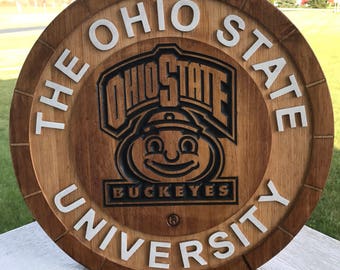 Officially Licensed Ohio State University Buckeyes Wood Sign | Etsy