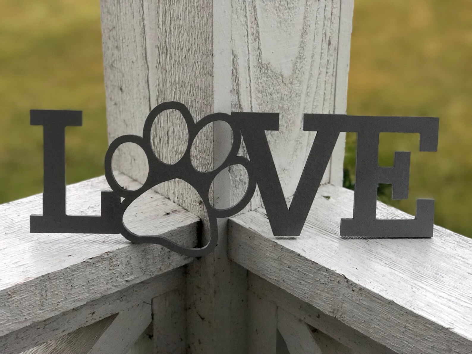 Dog Love, Wood Dog Love Sign With Paw Print FREE SHIPPING - Etsy