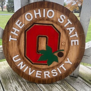 Officially Licensed Ohio State University Buckeyes Wood Sign Bar Sign ...