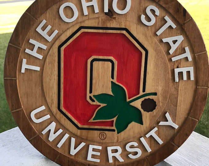 Officially Licensed Ohio State University Buckeyes Wood Sign Bar Sign ...