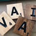 Small Scrabble Tiles Large Letter Tiles Carved - Etsy