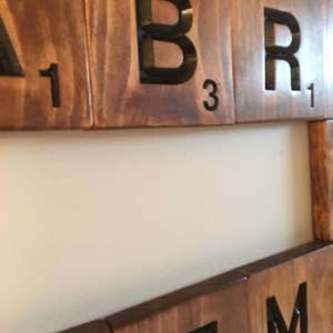 Small Scrabble Tiles Large Letter Tiles Carved - Etsy