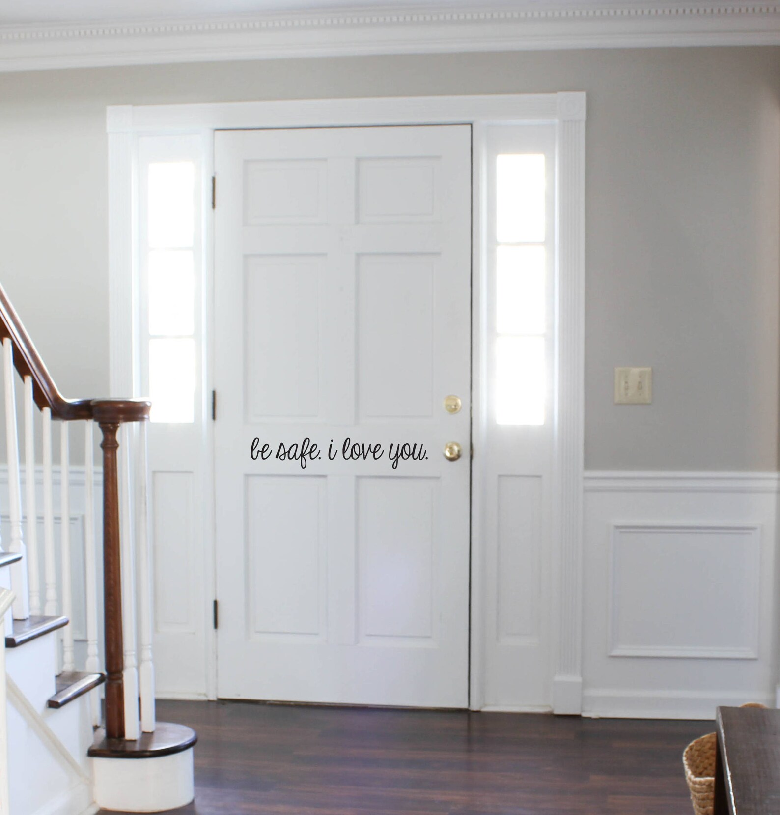 Be Safe I Love You Decal for Front Door Be Safe Decal - Etsy